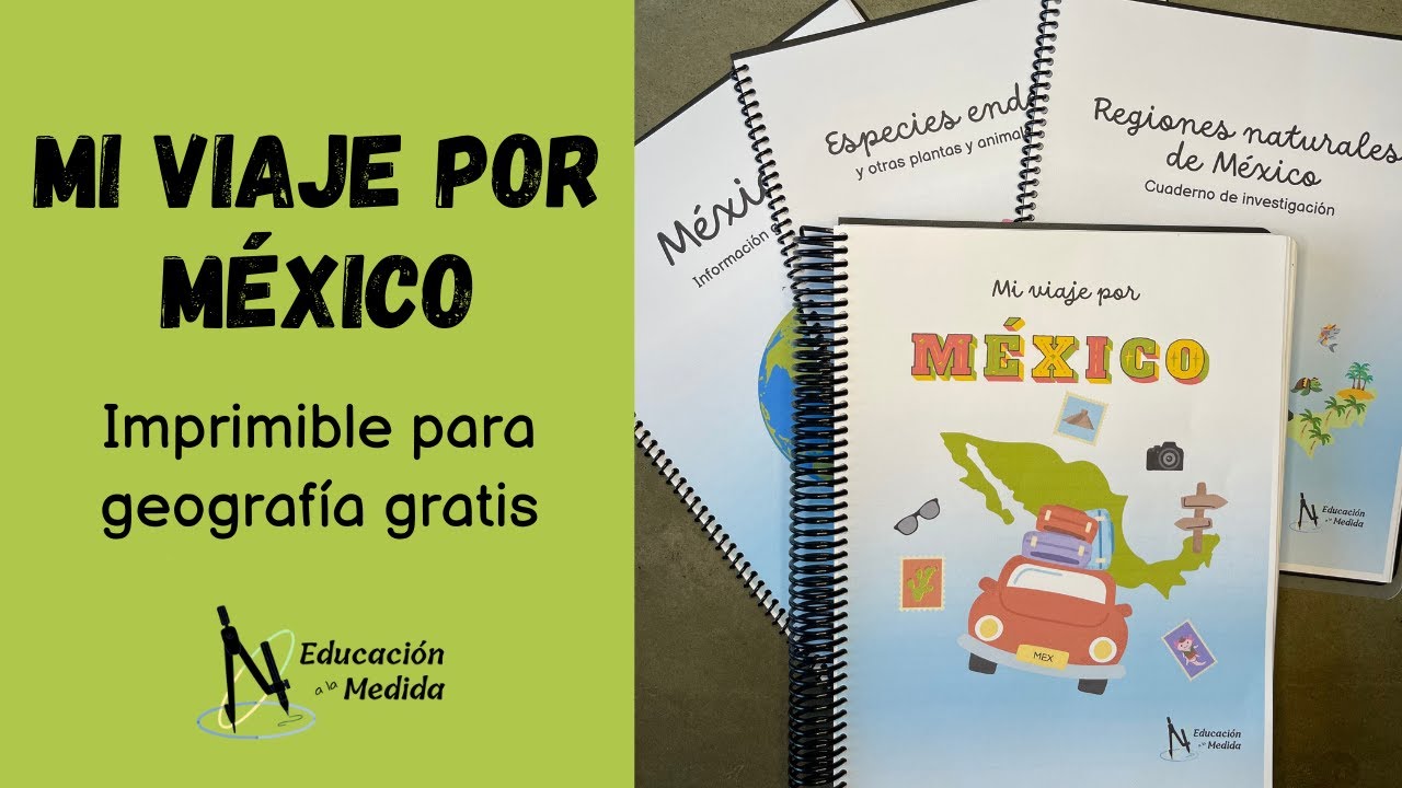 MI VIAJE POR MEXICO - Imprimible para geografía gratis - YouTube