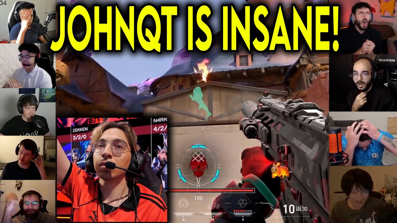 Valorant Streamers Reacts To Sen Johnqt Insane 1v2 CLUTCH Against C9 In ...