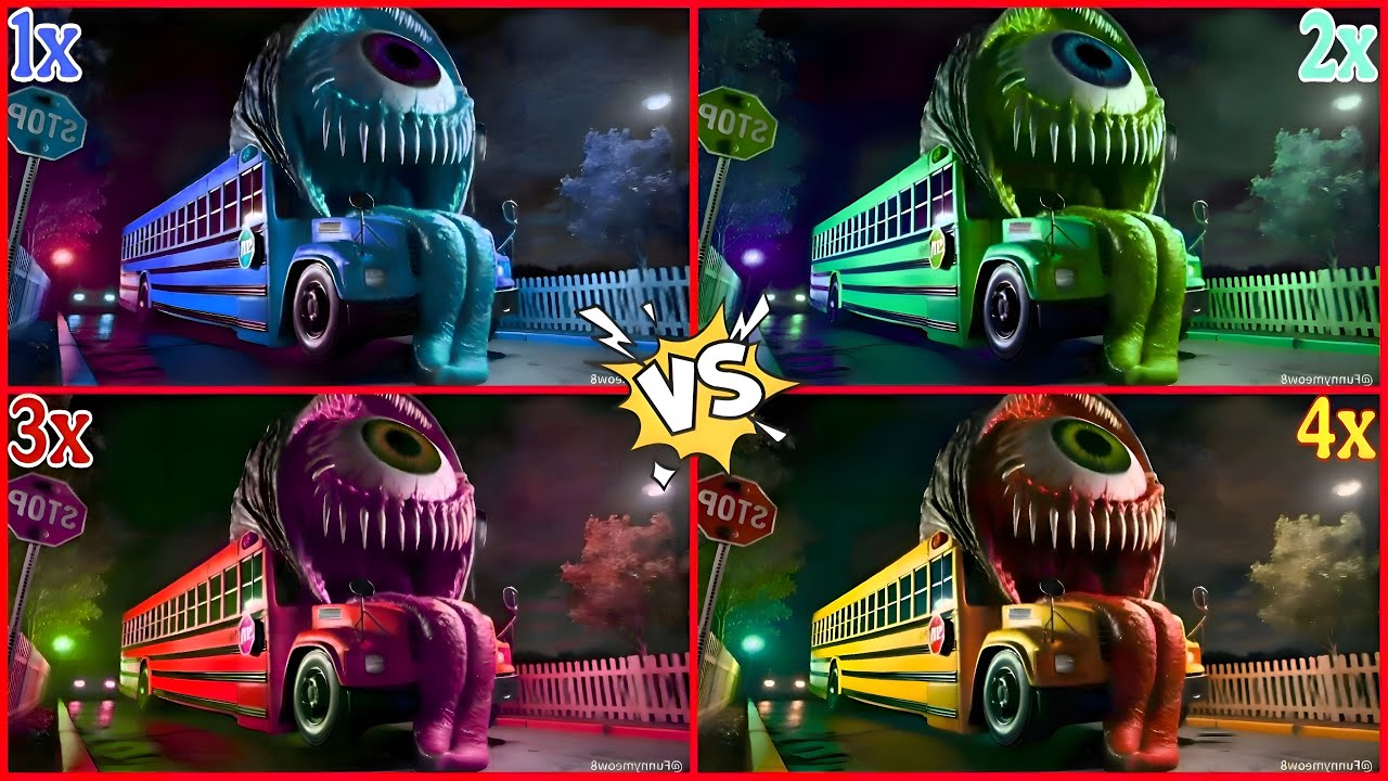 "Which Monster Bus Is the Scariest? 😱 | 1x vs 2x vs 3x vs 4x!" - YouTube