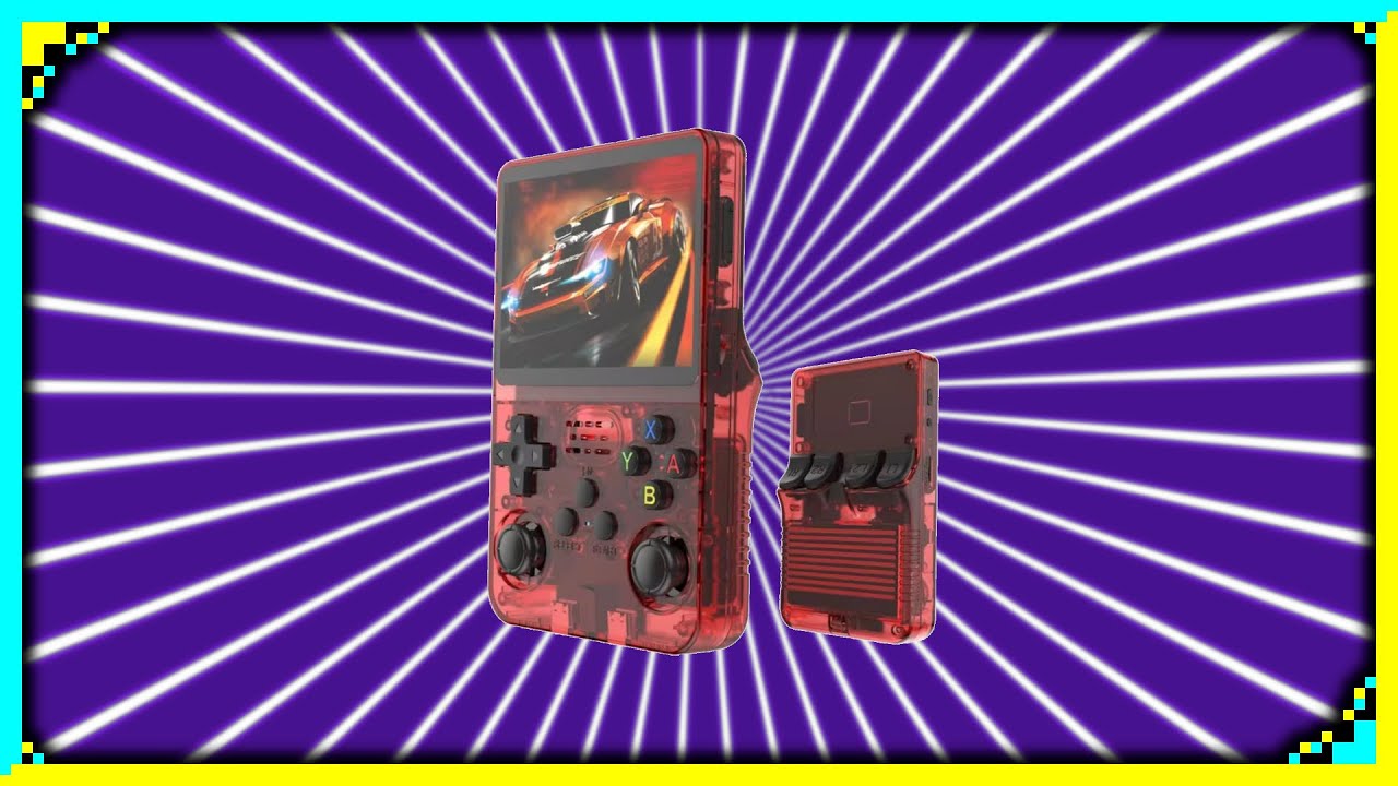 R36S Red Handheld Retro Emulation Console Unboxing - YouTube