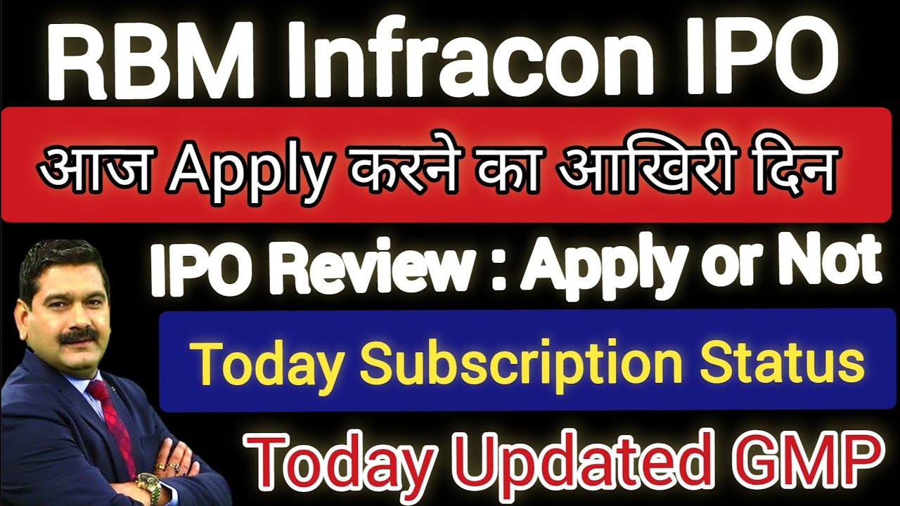 RBM Infracon IPO Subscription Status | RBM Infracon IPO GMP Today - YouTube