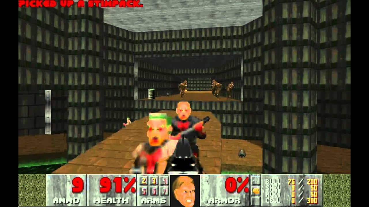 Doom PWAD DTWID E1M3 UV-Speed 0:54 - YouTube
