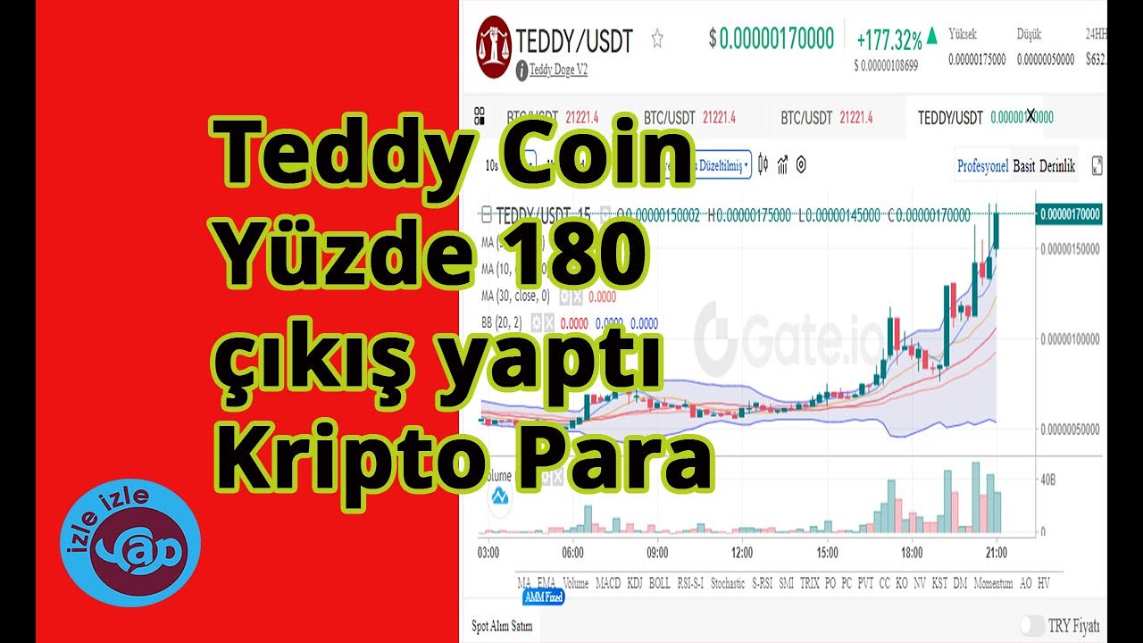 Teddy Coin Yüzde 180 çıkış yaptı Kripto Para Canlı YAYIN - YouTube