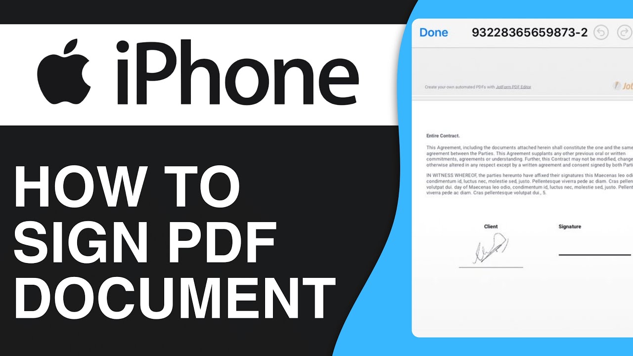 How To Sign PDF Document On iPhone - Easy Tutorial - YouTube