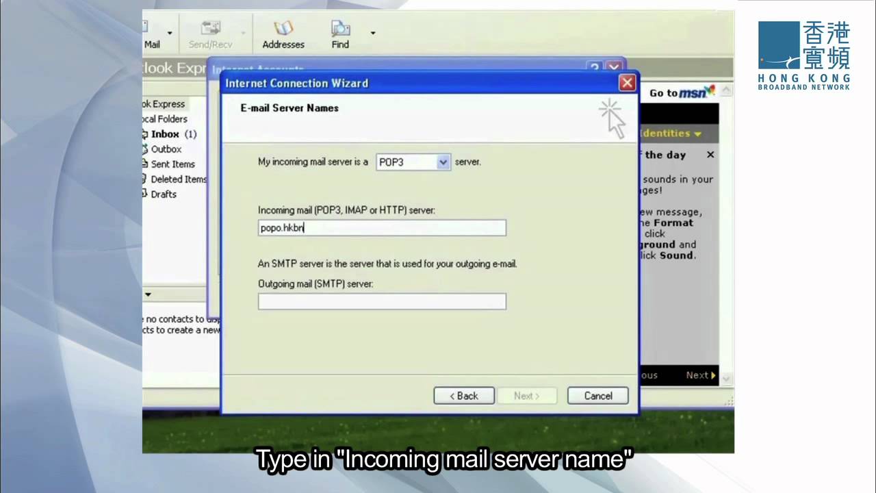 Email setting - Outlook Express XP - YouTube