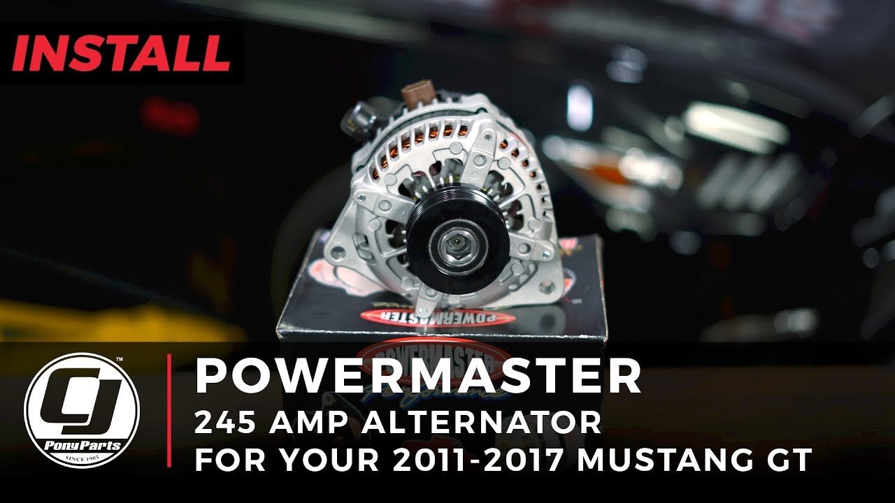 Mustang GT Install: Powermaster High Output DENSO-Style 245 Amp ...