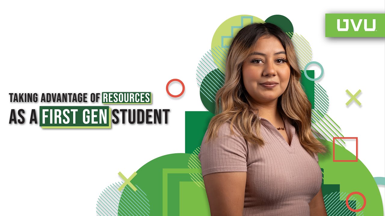 Taking Advantage of Resources as a First-Gen Student - YouTube
