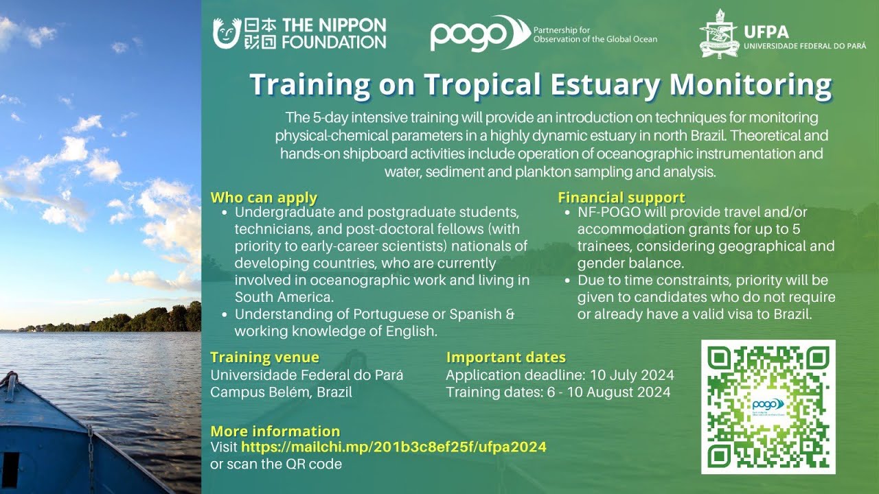 Training on Tropical Estuary Monitoring | POGO_Ocean-UFPA - YouTube