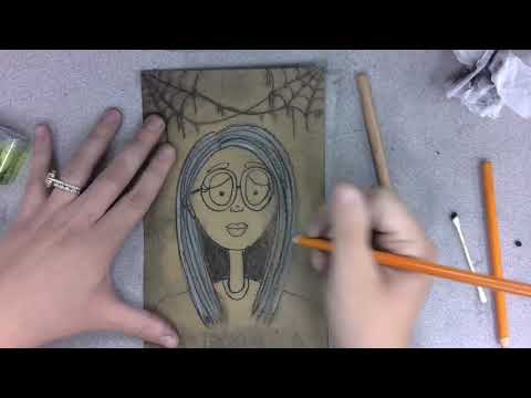 Tim Burton Style Self Portrait - Shading - YouTube