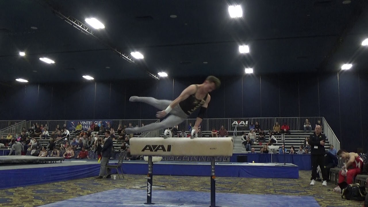 Mathew Davis - Pommel Horse - 2020 Winter Cup Senior Prelims - YouTube