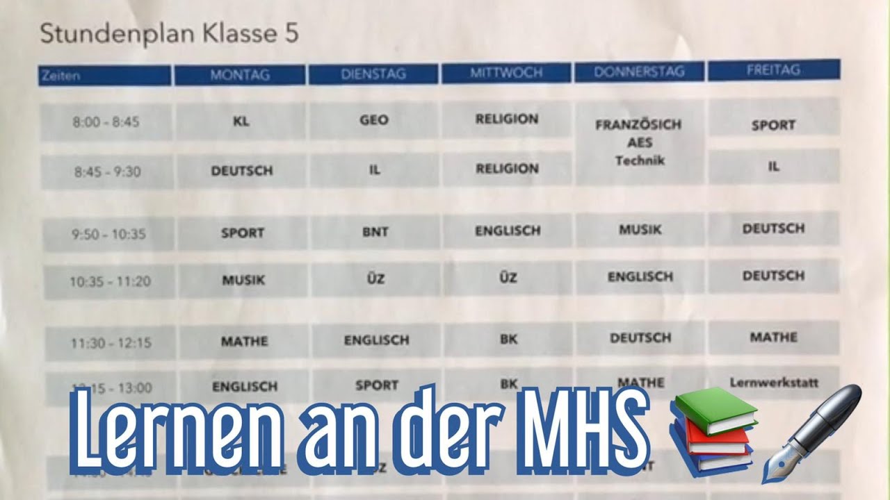 Lernen an der MHS! - YouTube