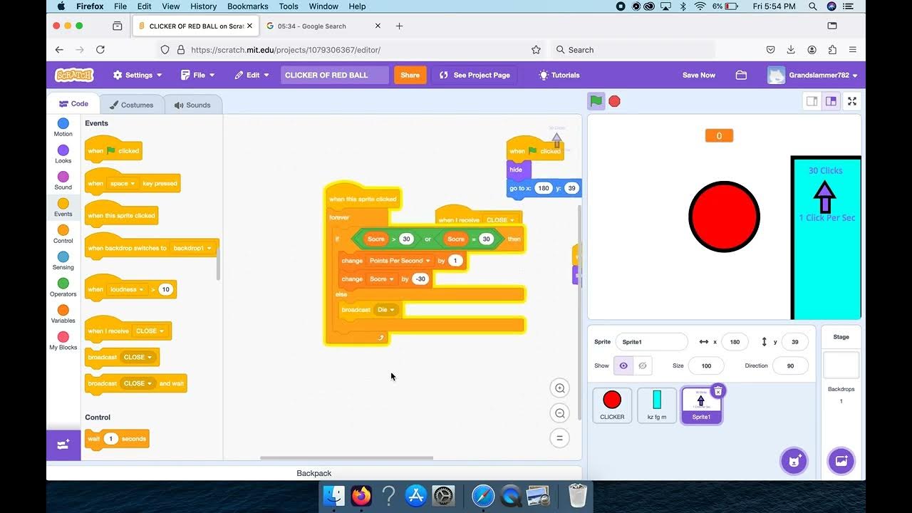 How to make a clicker in scratch Part 2 - YouTube