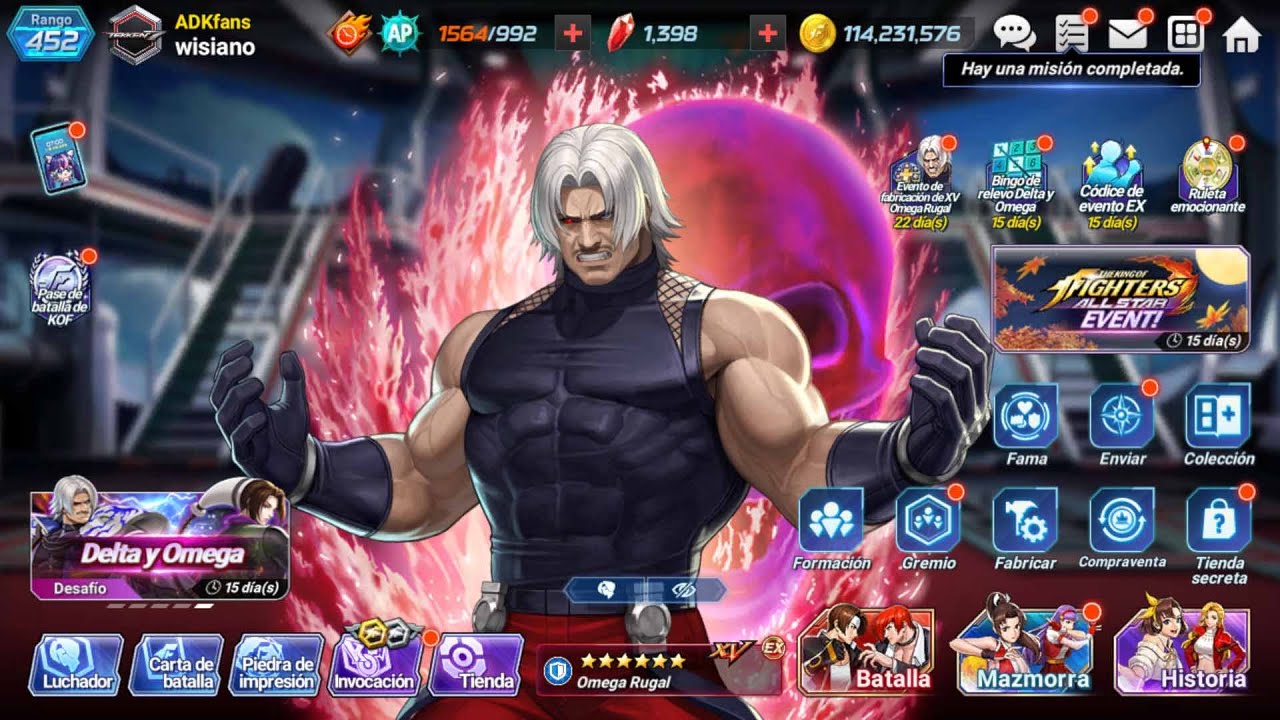 KOFAS Omega Rugal KOF XV pasando torre y deimos | rutina diaria de ...