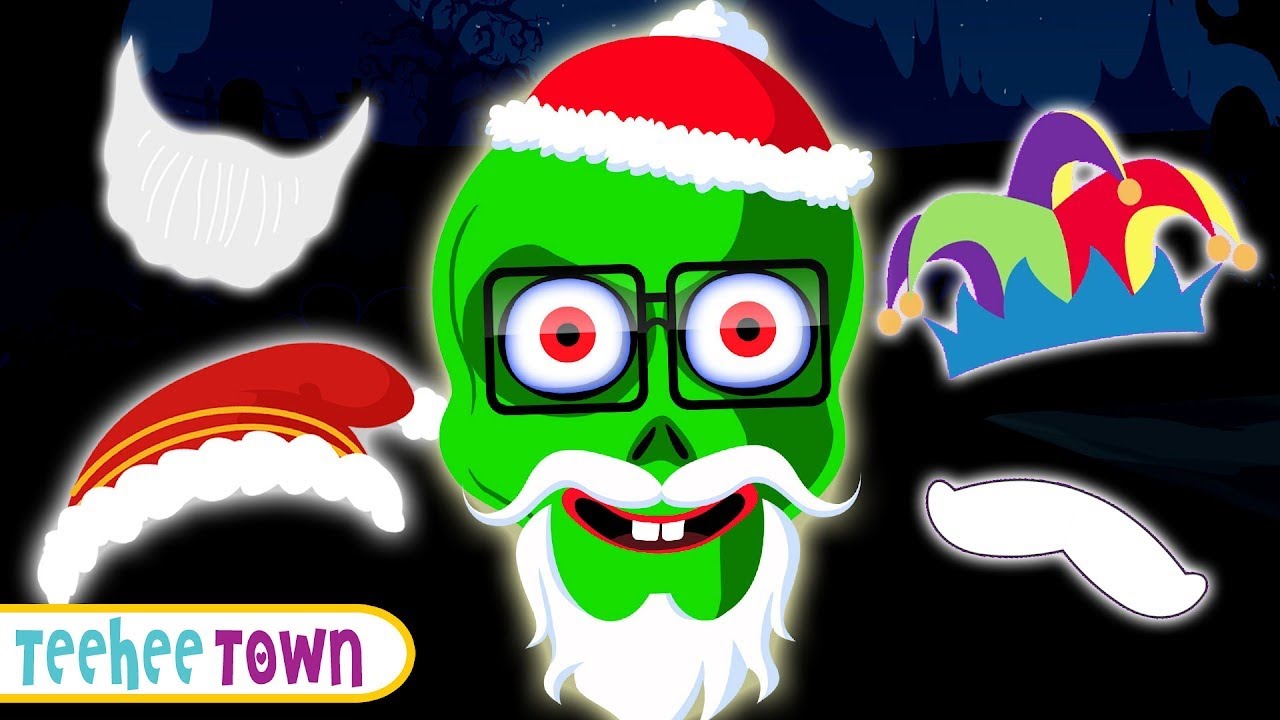 Spooky Scary Skeletons Dressed Up As Santa + More Kids Songs By Teehee ...