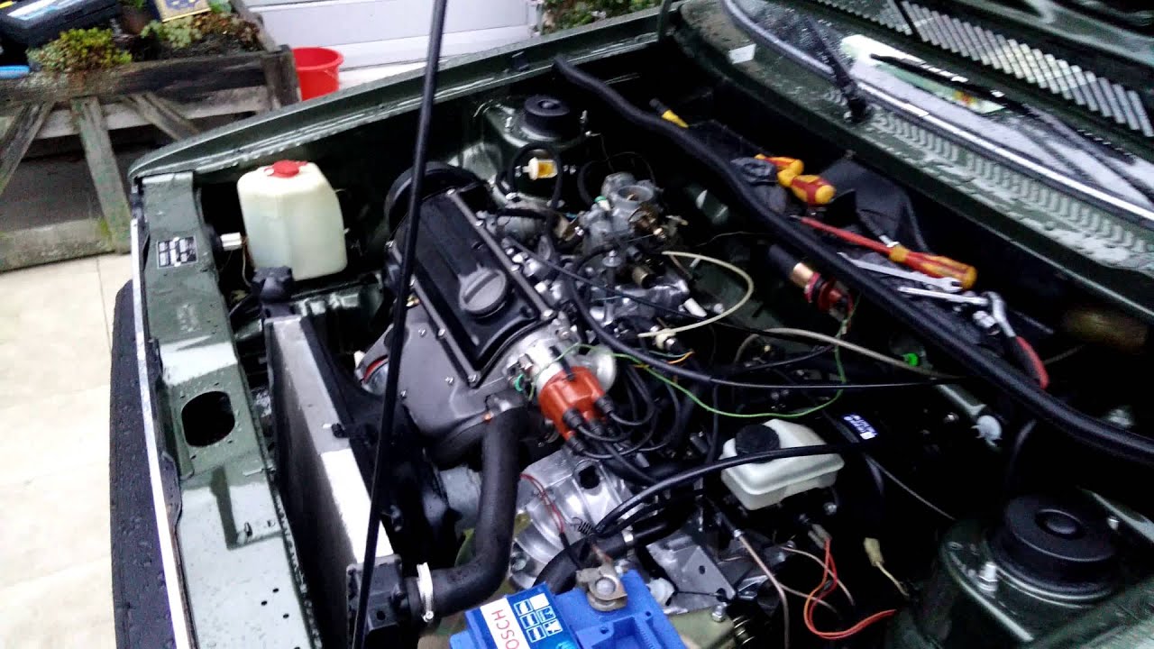 Golf mk1 1.1 engine start - YouTube