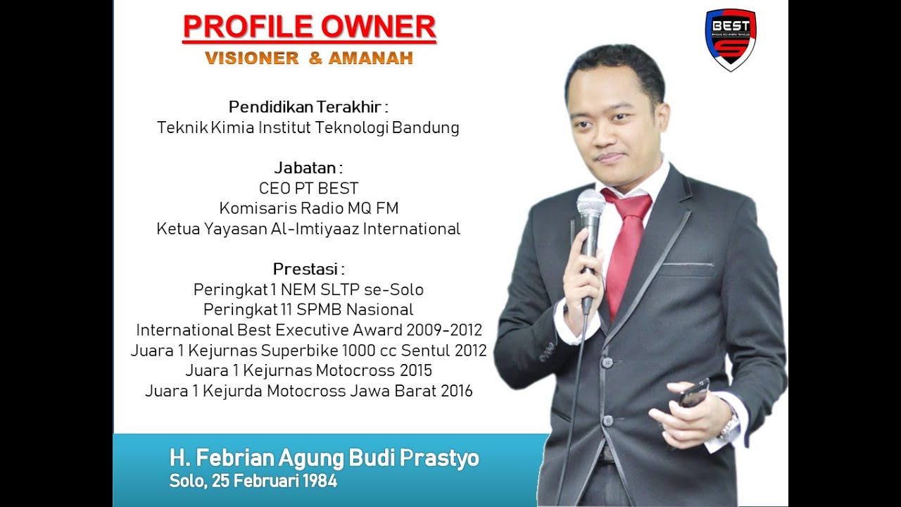 KUNCI SUKSES OWNER PT. BEST - YouTube