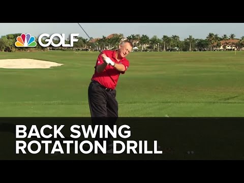 Backswing Rotation Drill - SwingFix | Golf Channel - YouTube
