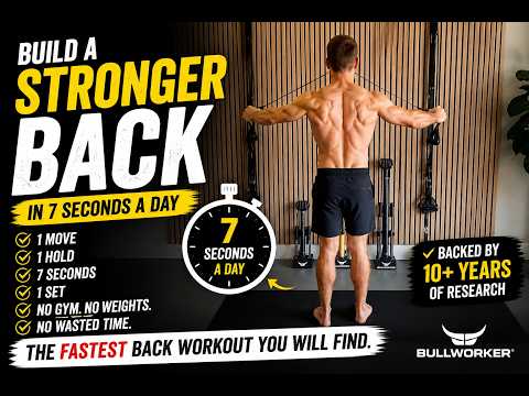 Fastest Back Workout: 7 Seconds a Day (Science-Backed) - Bullworker Isometric Exercise Series