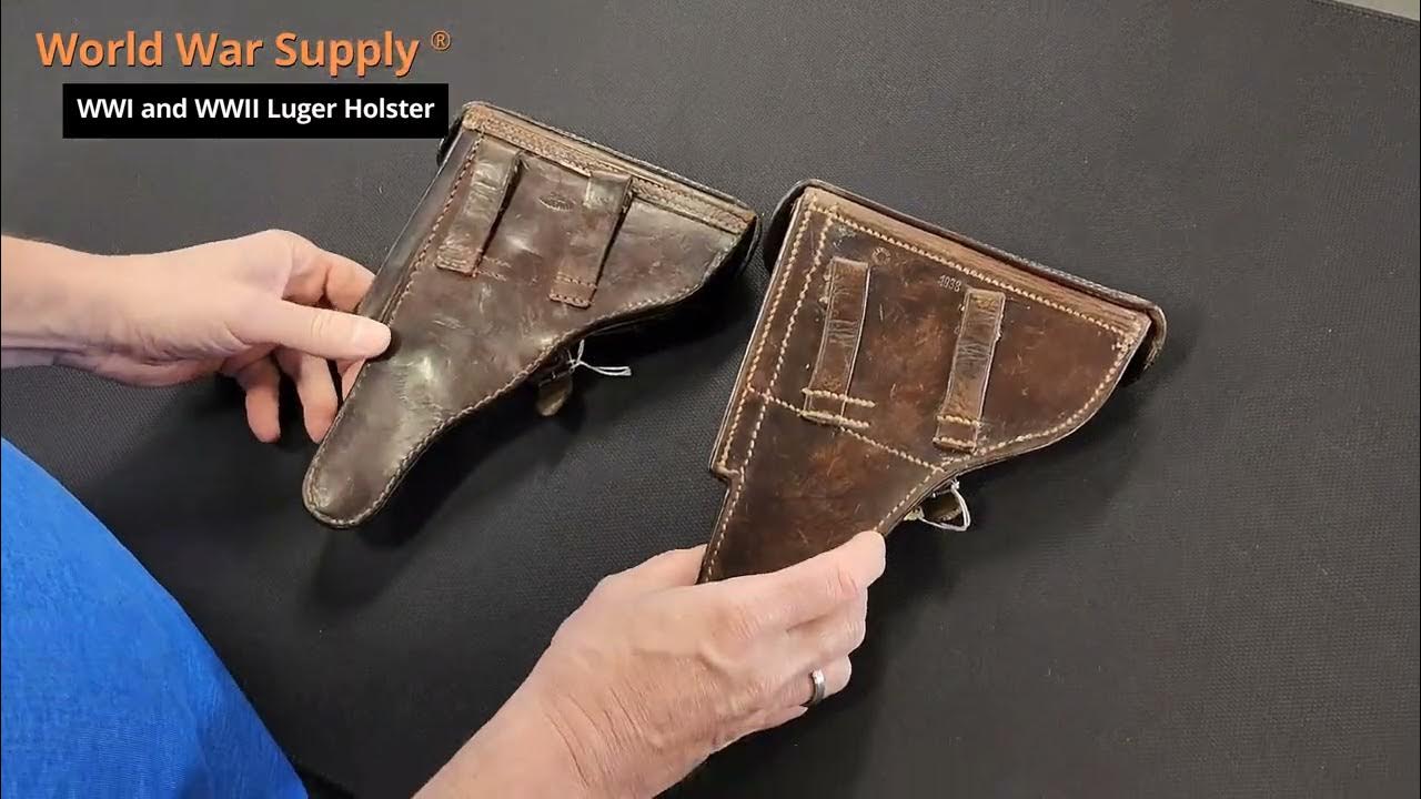 Comparing the WWI and the WWII Luger P08 Holsters - YouTube