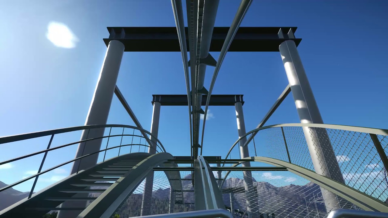 Steel Wolf - Arrow Suspended Coaster | Planet Coaster - YouTube