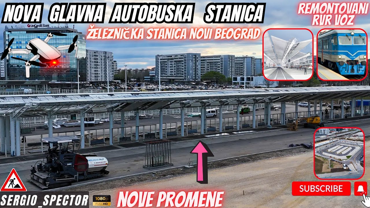 NOVA GLAVNA Autobuska stanica i Železnička stanica Novi Beograd ...