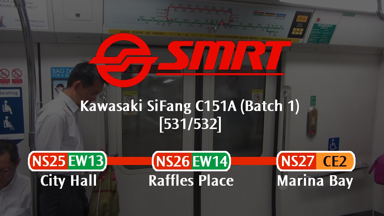 SMRT C151A (Batch 1) [531/532]: City Hall → Marina Bay (» Marina Bay ...