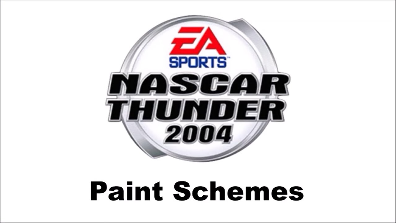 NASCAR Thunder 2004 (PS2) Paint Schemes - YouTube