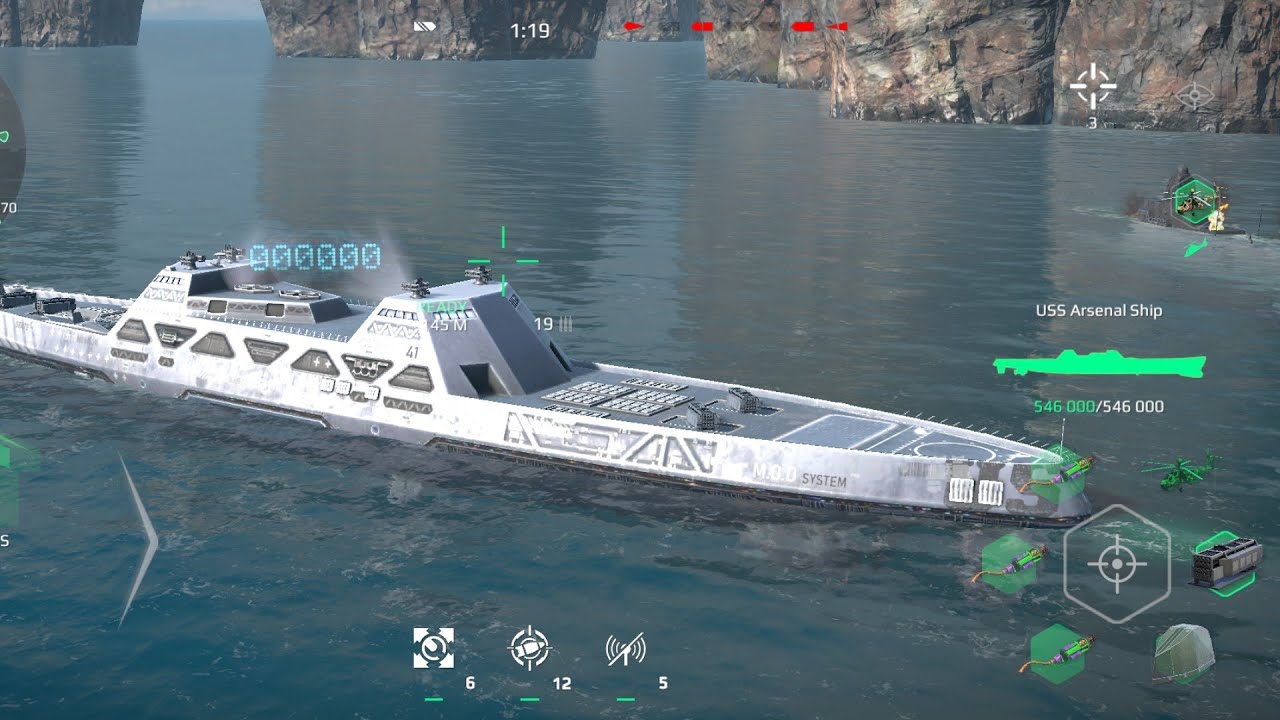 Modern Warships: USS ARSENAL SHIP in Action !!!!! - YouTube