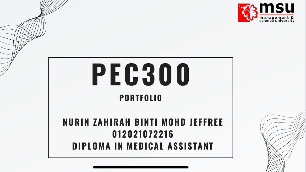 PEC 300 portfolio - YouTube