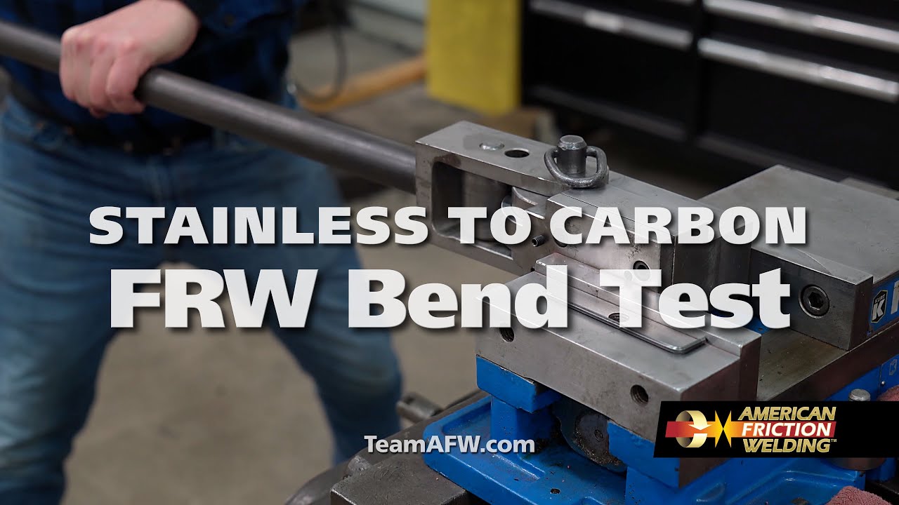 Stainless Steel to Carbon Steel Friction Welding Bend Test - YouTube