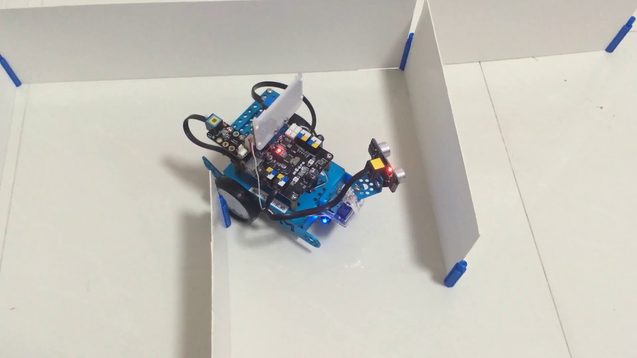 Makeblock mbot solving a custom made MAZE - YouTube
