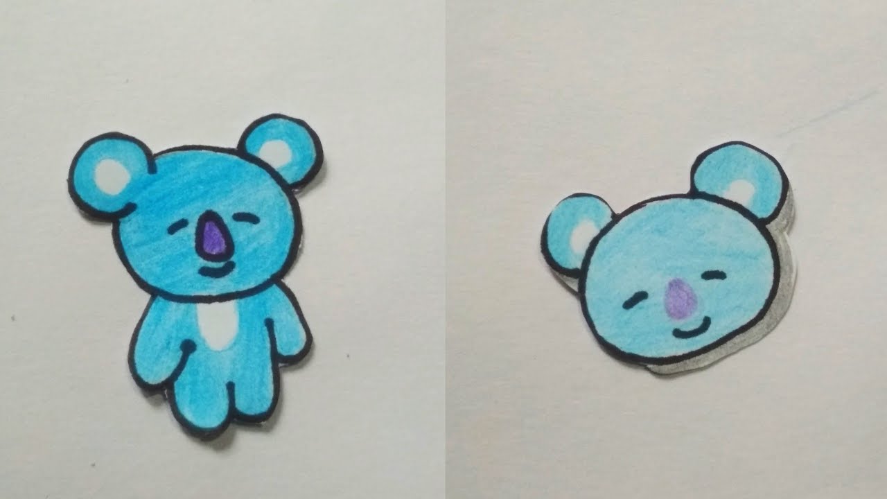 How to draw BT21 KOYA || BTS Craft Ideas || - YouTube