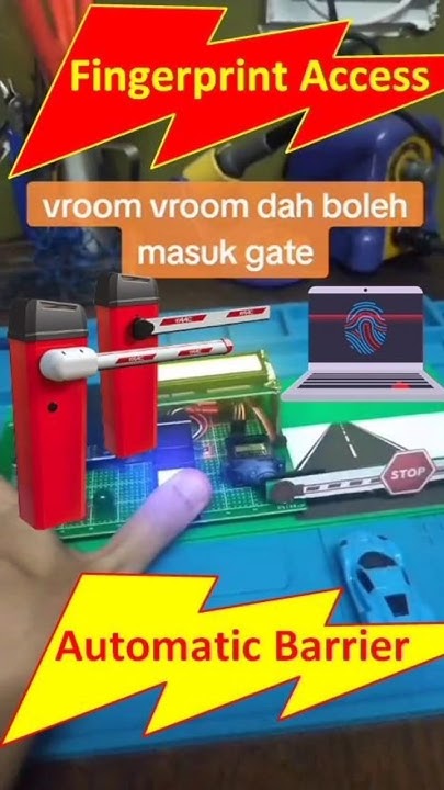 Projek Arduino Car Barrier Fingerprint Access Sentuh jari baru boleh ...