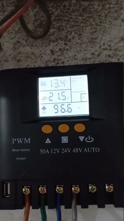 50A PWM solar charge controller working mode - YouTube