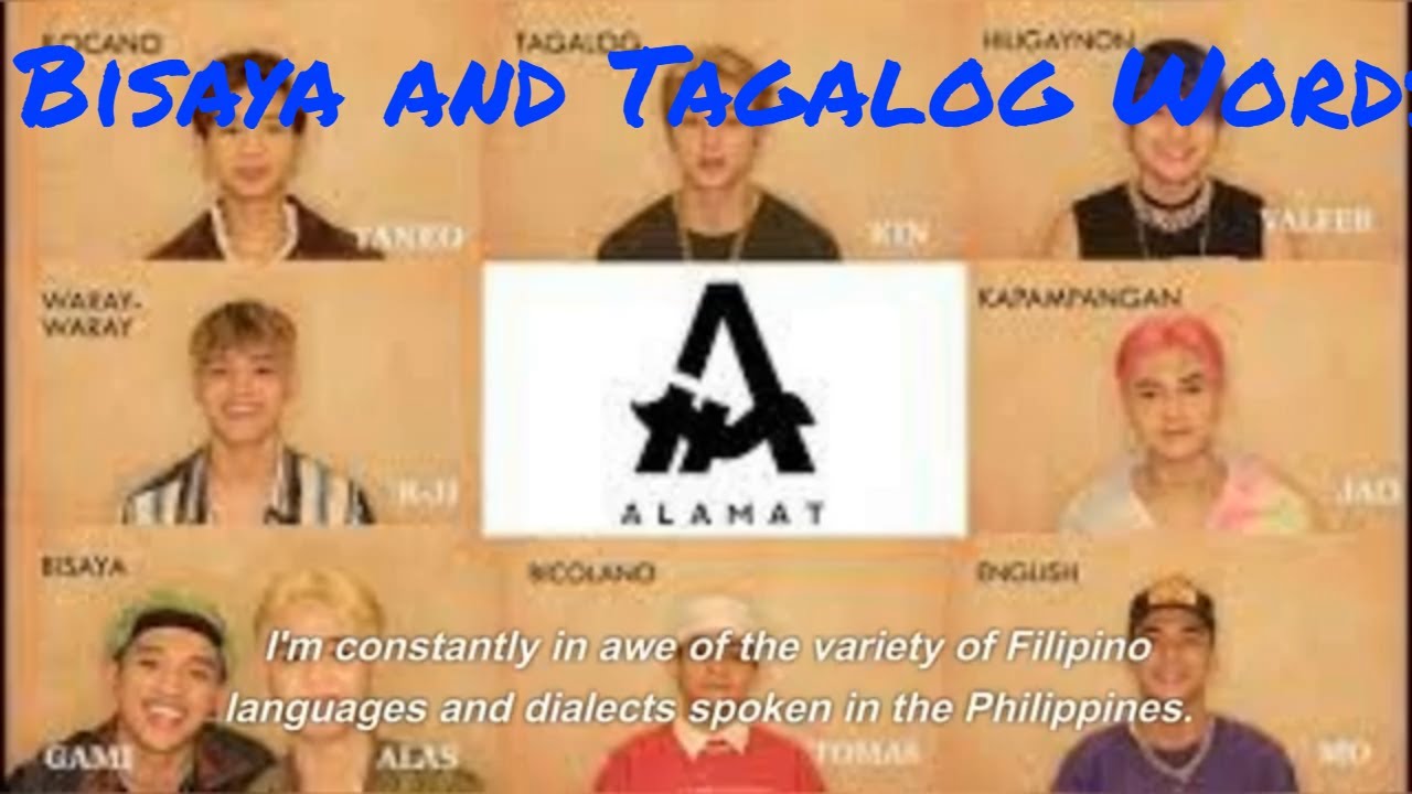 Tagalog-Bisaya Words - YouTube