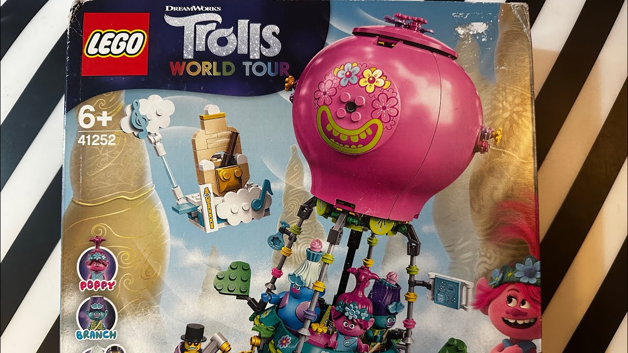 Opening and assembling Lego Dreamworks Trolls World Tour set 41252 ...