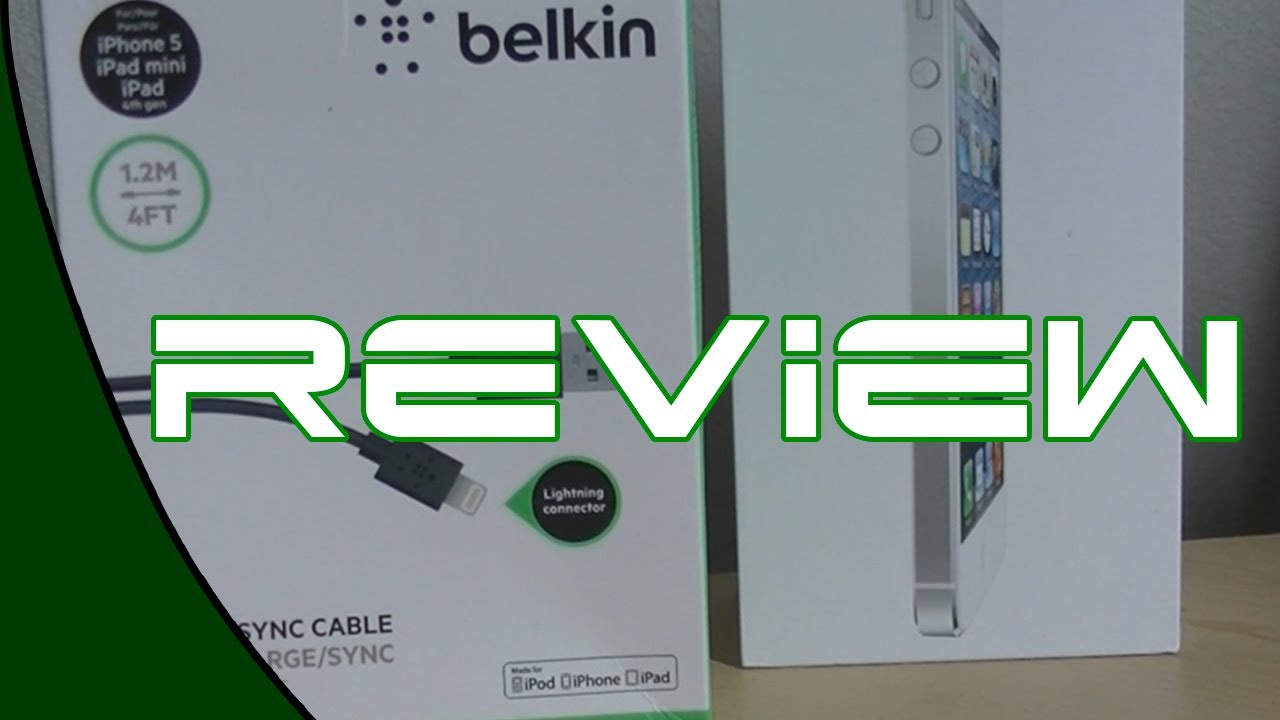 Review- Belkin Lightning Cable - YouTube
