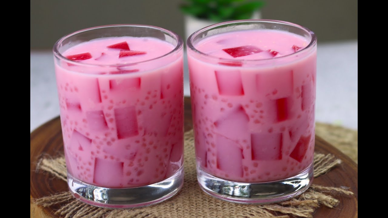 Pink Sago Drinks || Refreshing Tapioca Drinks || Summer Drinks Recipe ...