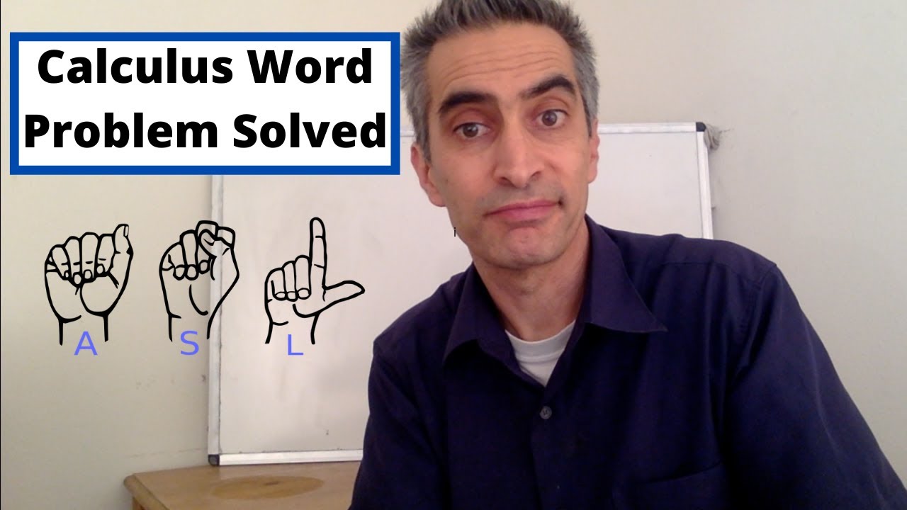 Calculus Power Rule Word Problem Solved Using American Sign Language calculus-power-rule-word-problem-solved-using-american-sign-language