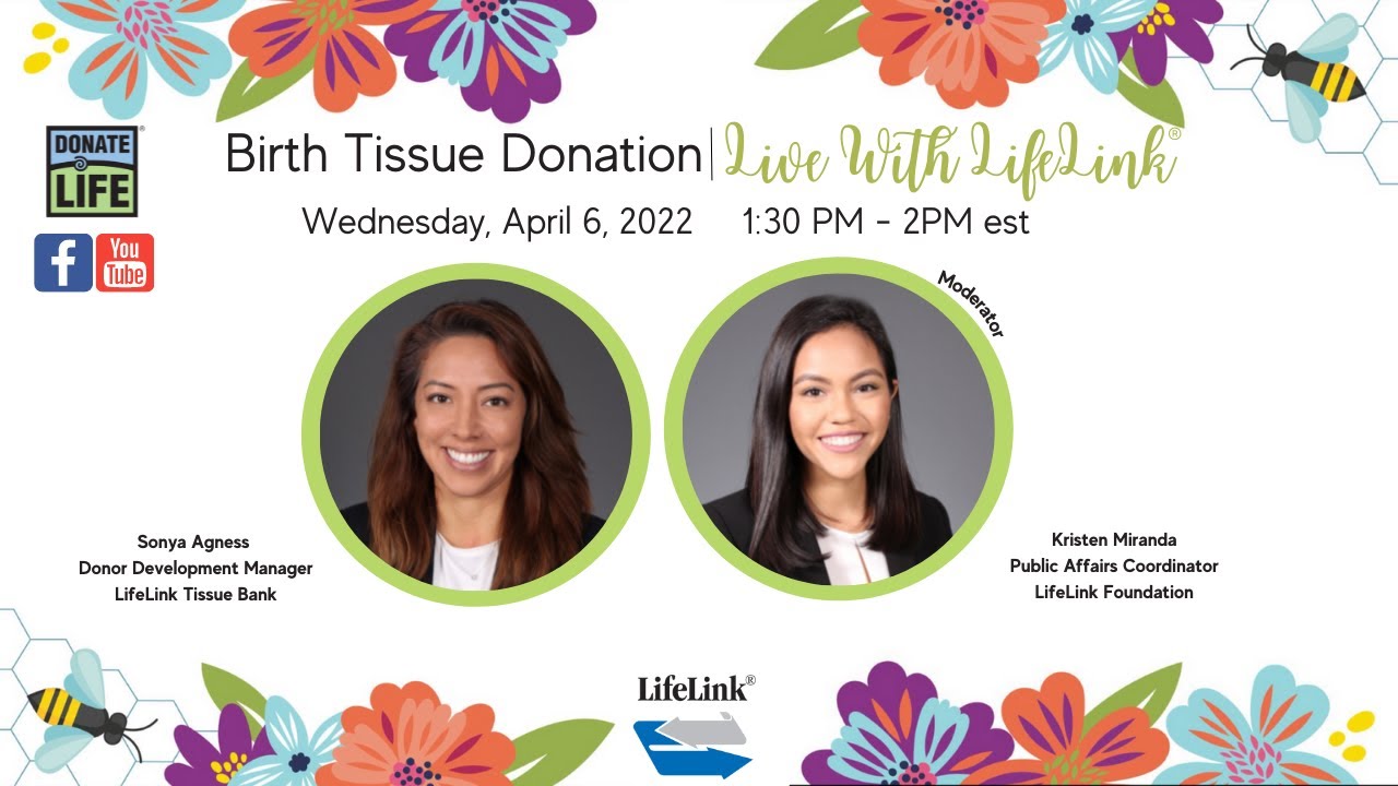 Live with LifeLink: Birth Tissue Donation - YouTube