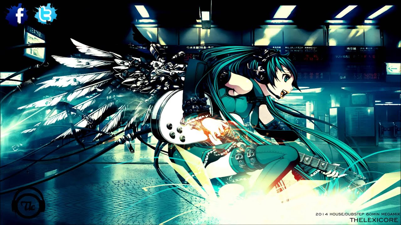 Nightcore - 1 hour 2014 dubstep/house MegaMix - YouTube