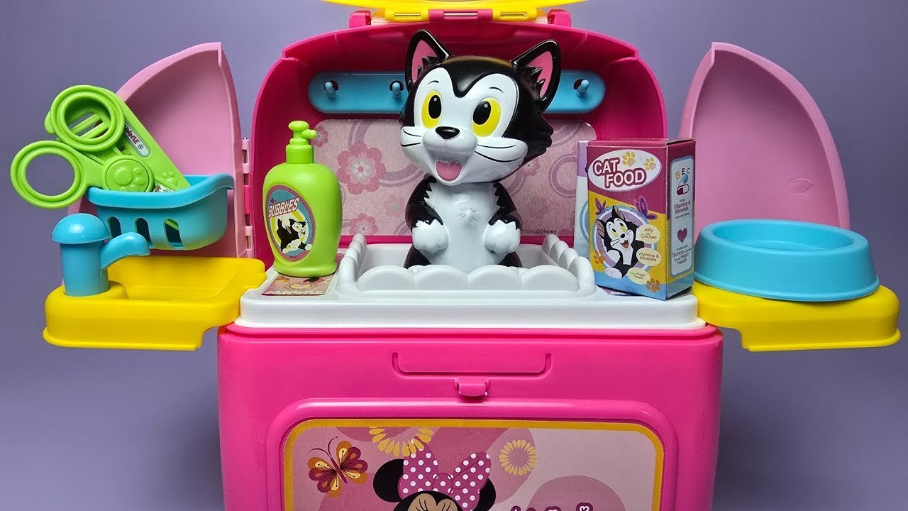 Disney Minnie Mouse Pet Salon Set Satisfying with Unboxing Compilation ...