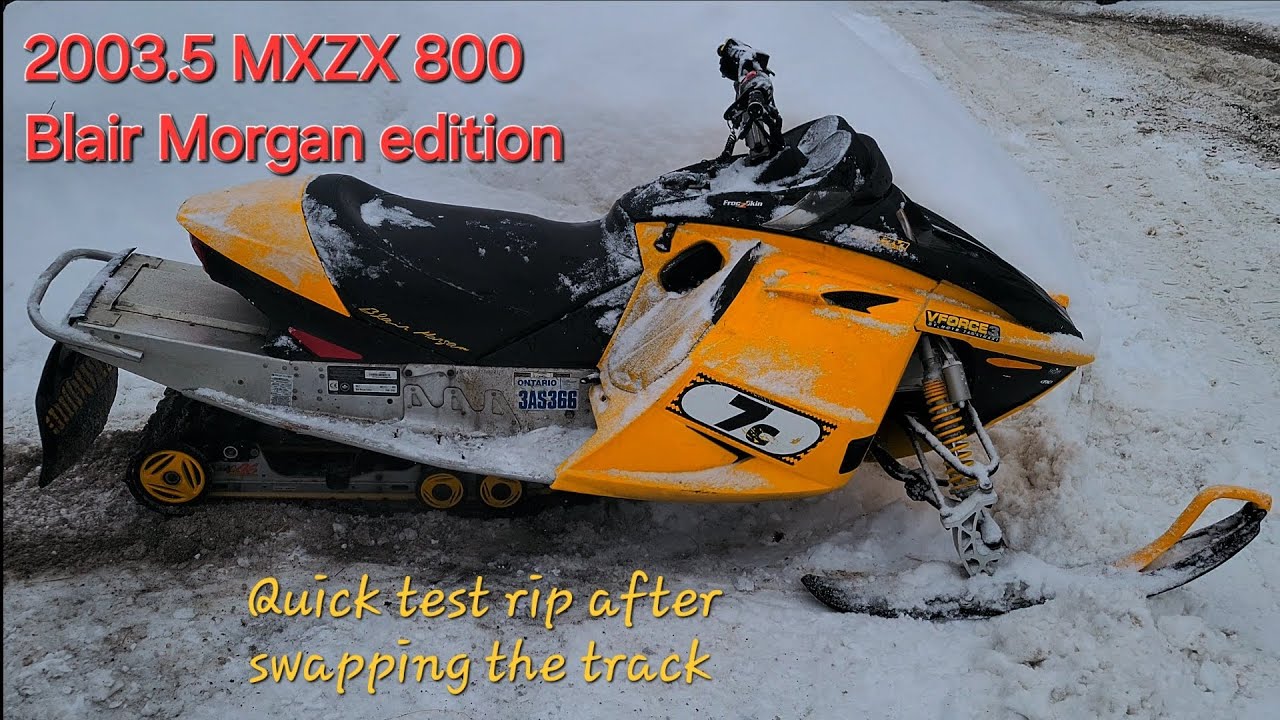 2003.5 Blair Morgan edition MXZX 800 - test ride - YouTube