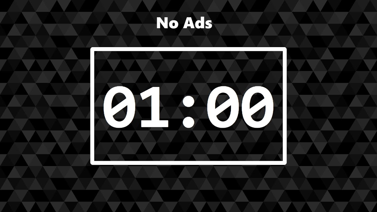 1 minute timer | No Ads - YouTube