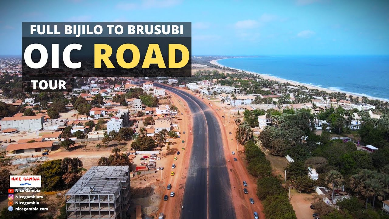 Full OIC Road Bijilo to Brusubi Tour The Gambia - YouTube