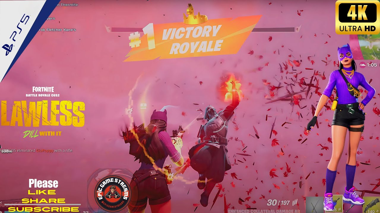 FORTNITE CHAPTER 6 WINS Victory Royale NEW VALENTINA Skin Gameplay ...