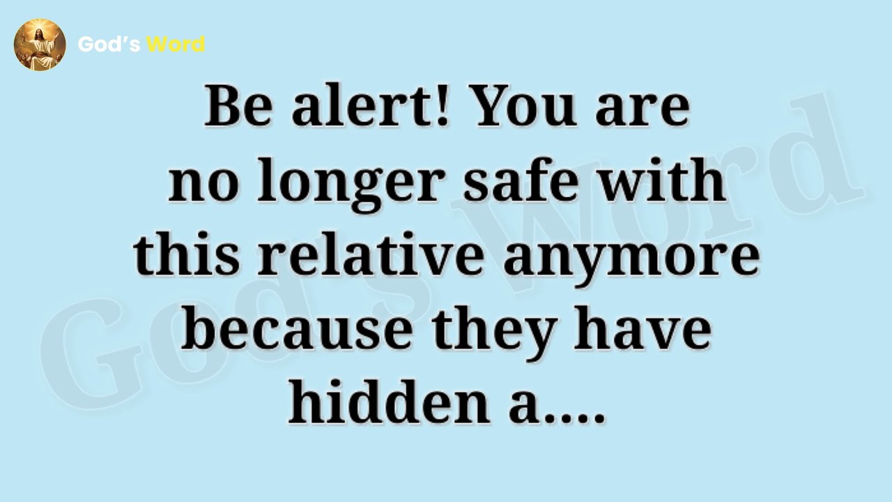 Today god messag || Be alert! You are no longer safe with this relative ...