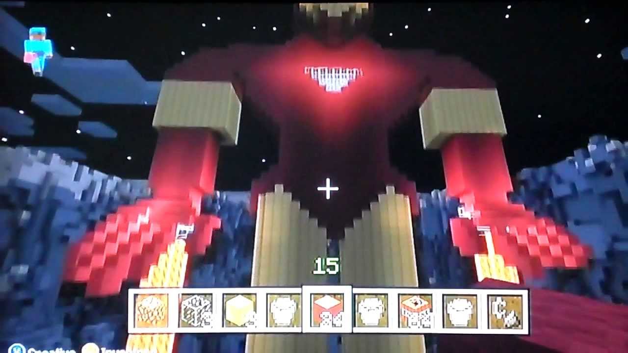 IRON MAN Minecraft BUILD Xbox 360 Edition! - YouTube