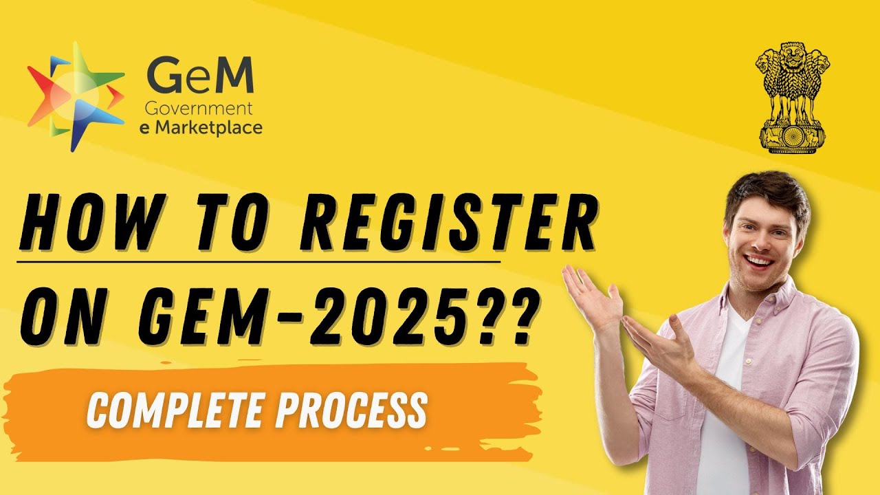 GeM Registration 2025 | GeM registration complete Process - YouTube