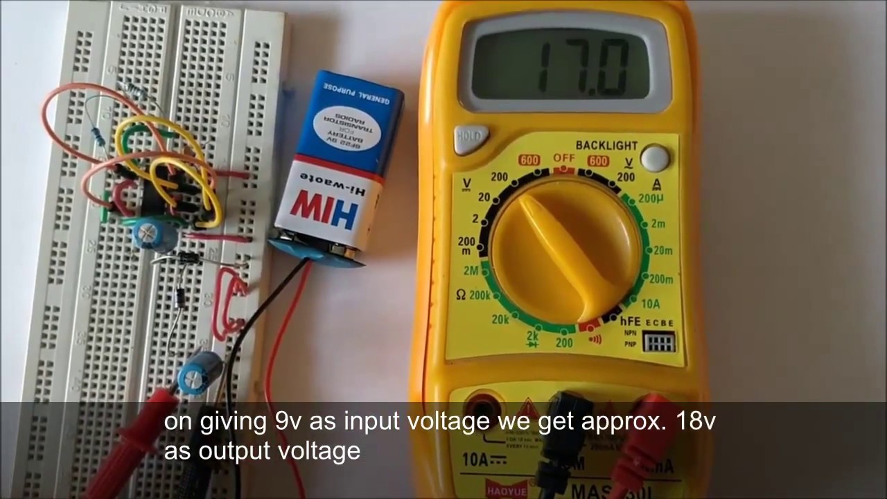 12v to 24v Voltage Doubler Circuit using IC 4049 - YouTube